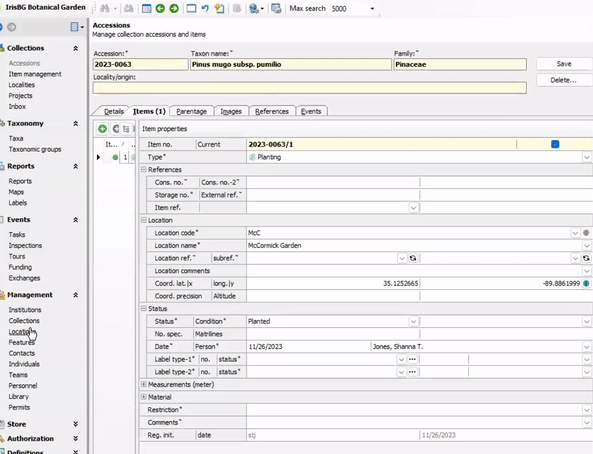The Mapping module: Five things to know – IrisBG – Collection Management